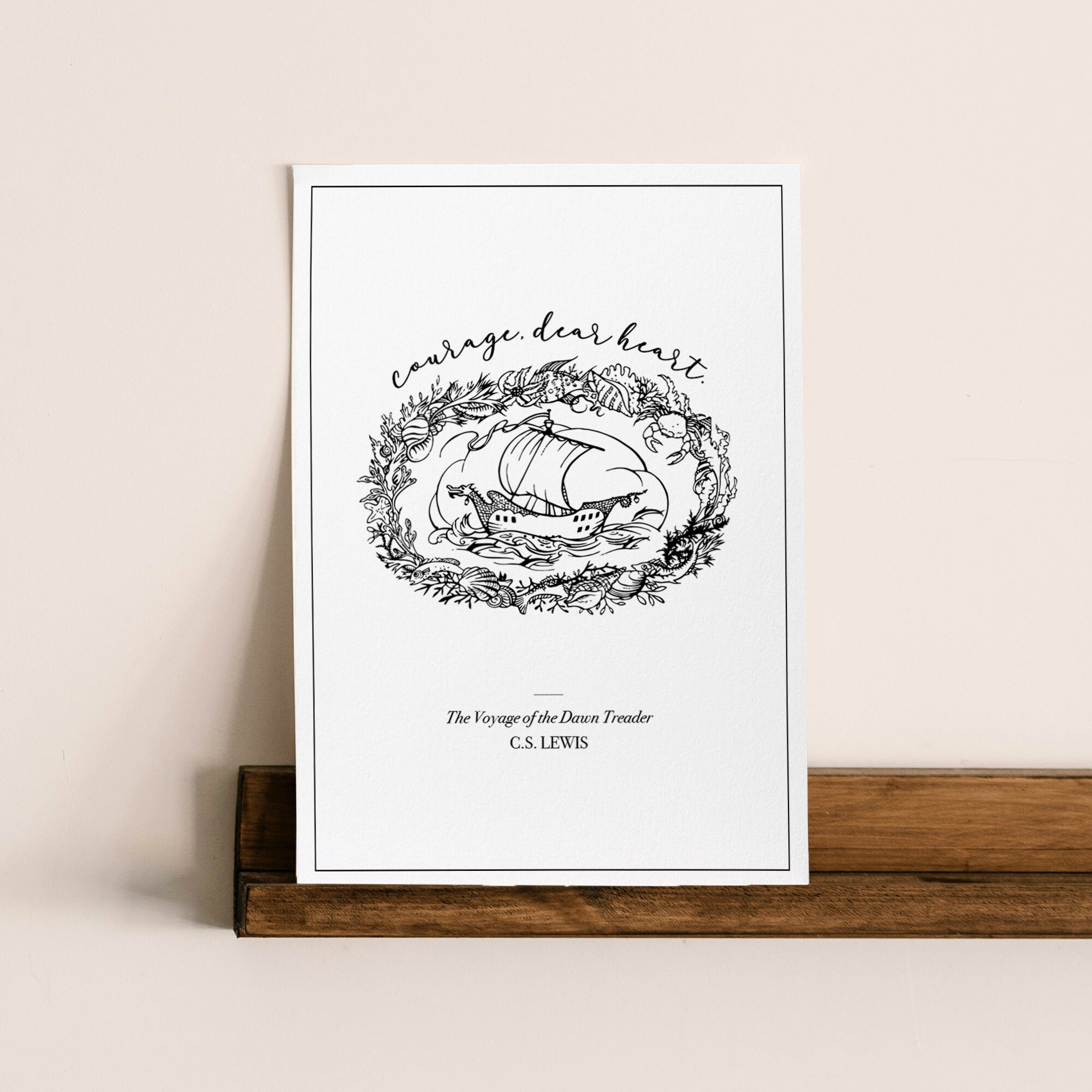 Children's Book Print, Narnia Book Page, C.S. Lewis Quote Art, Literary ...