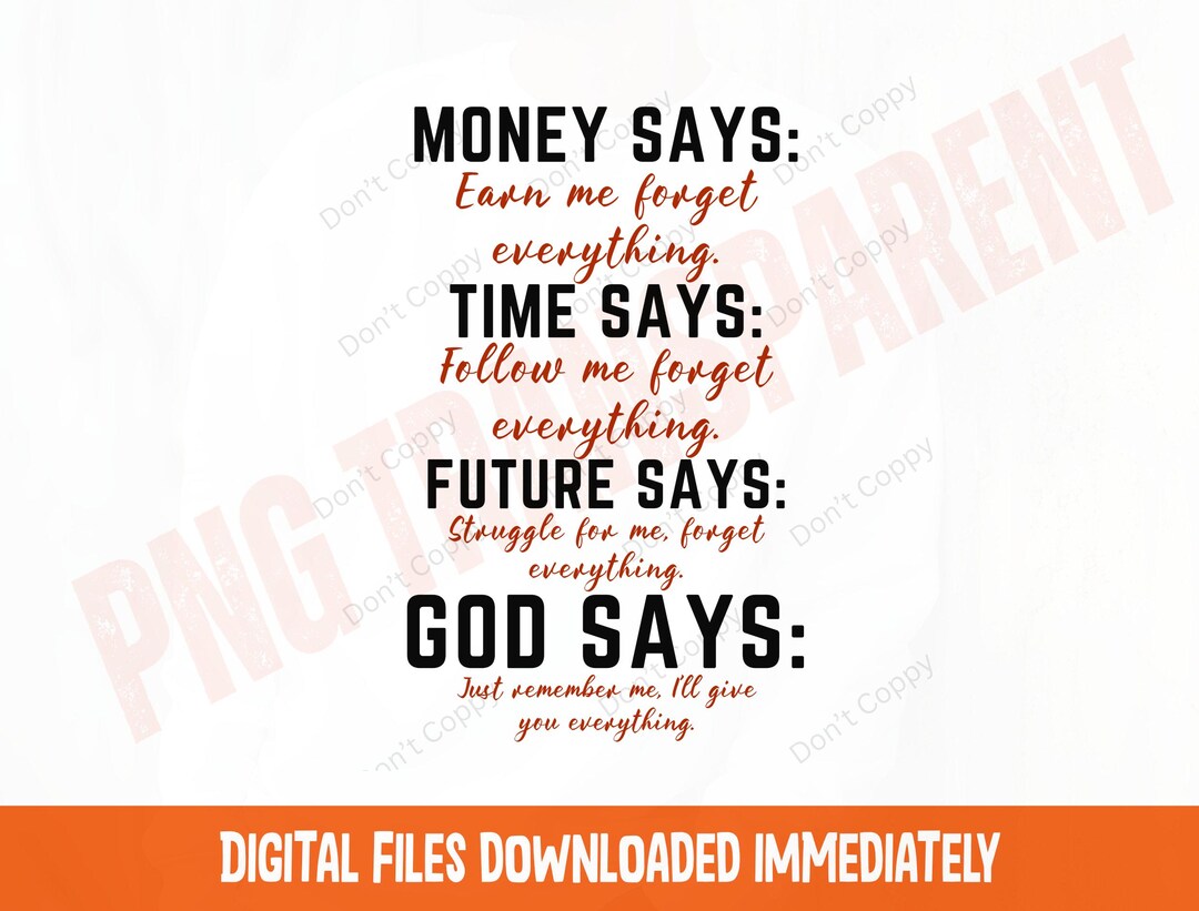 God Says Quote SVG, Remember Me Christian PNG, Religious Inspiration ...