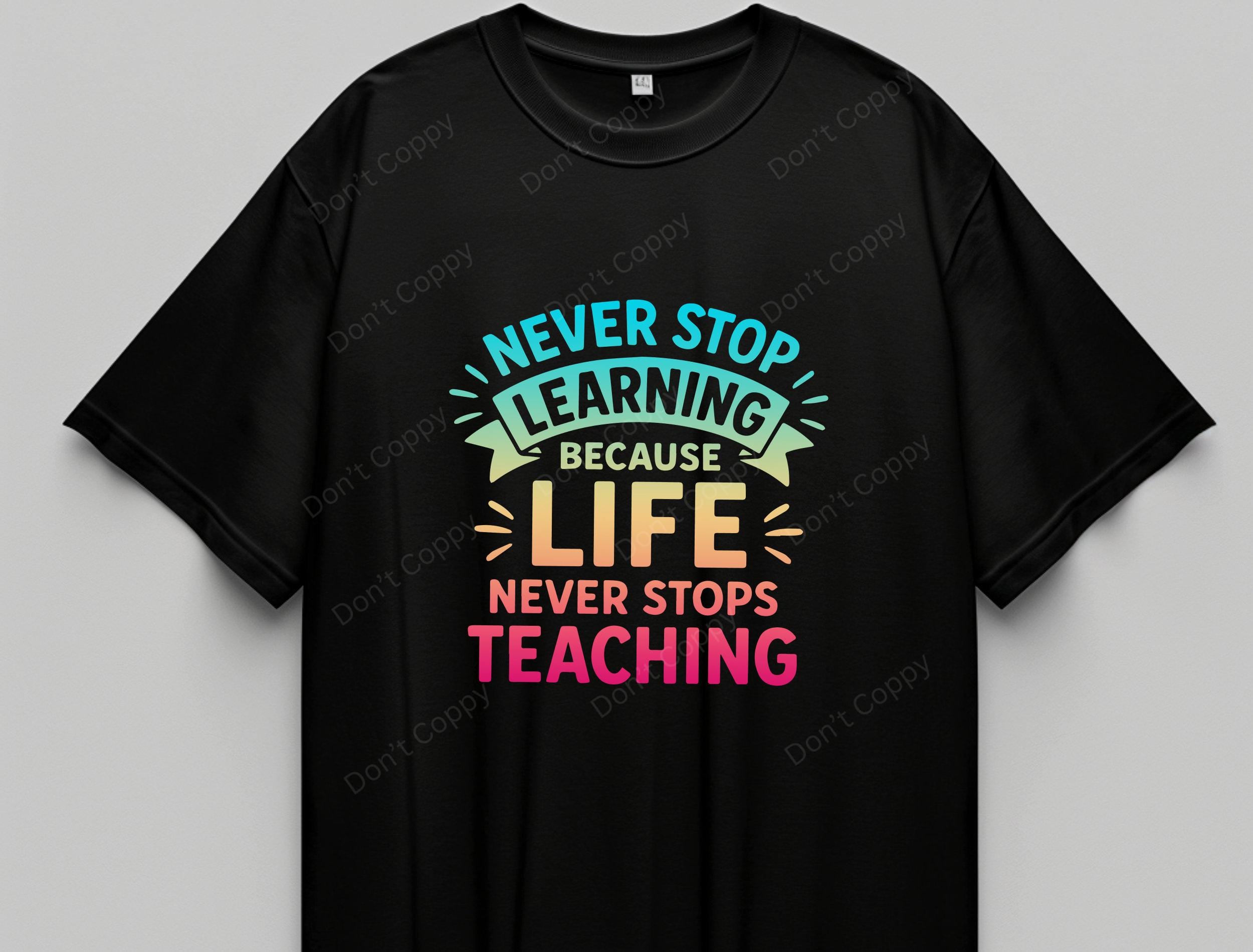 Never Stop Learning Quote PNG: Motivational Clipart (transparent PNG ...