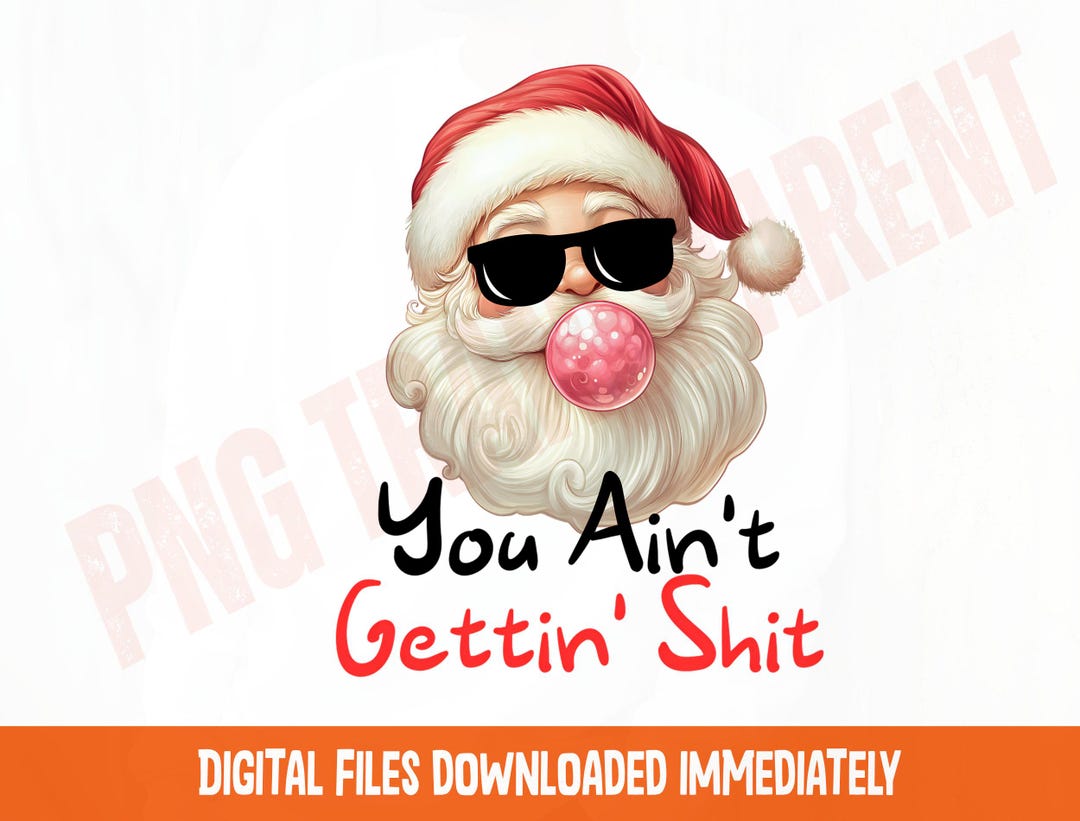 Funny Santa Png, Santa Claus Design Png, Christmas Santa Humor Png ...
