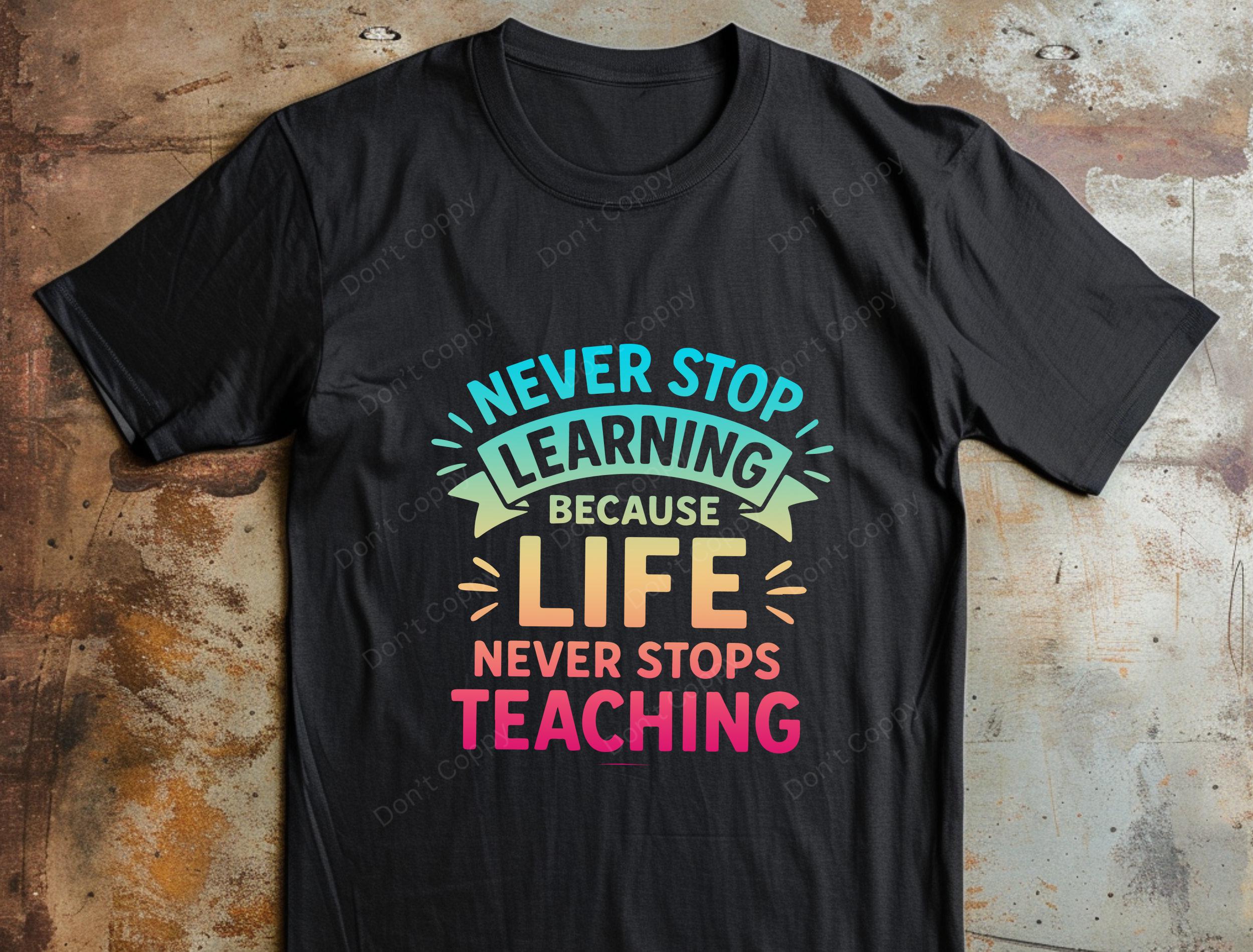 Never Stop Learning Quote PNG: Motivational Clipart (transparent PNG ...