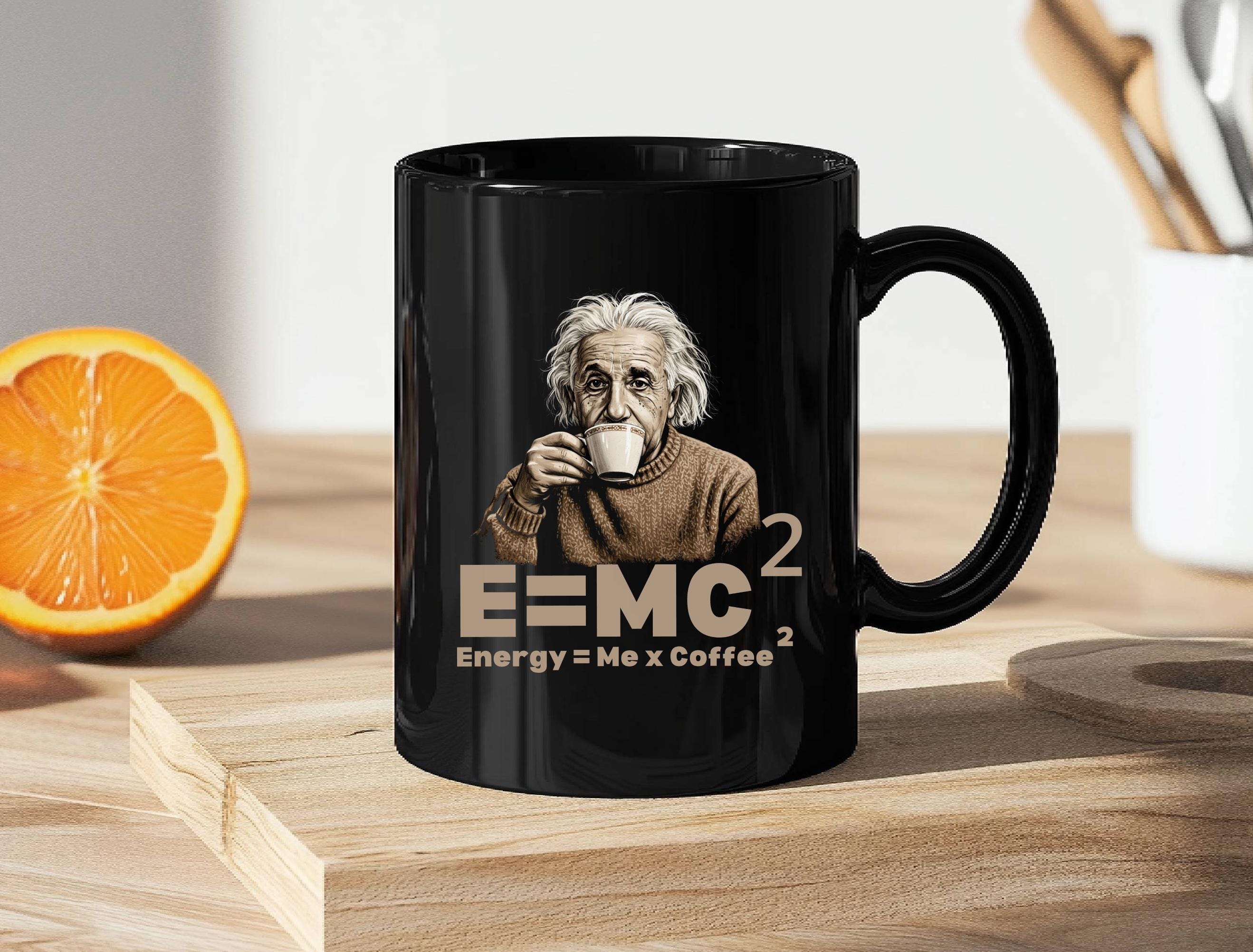 Funny Einstein Coffee PNG: Caffeine Humor Sublimation File (digital ...