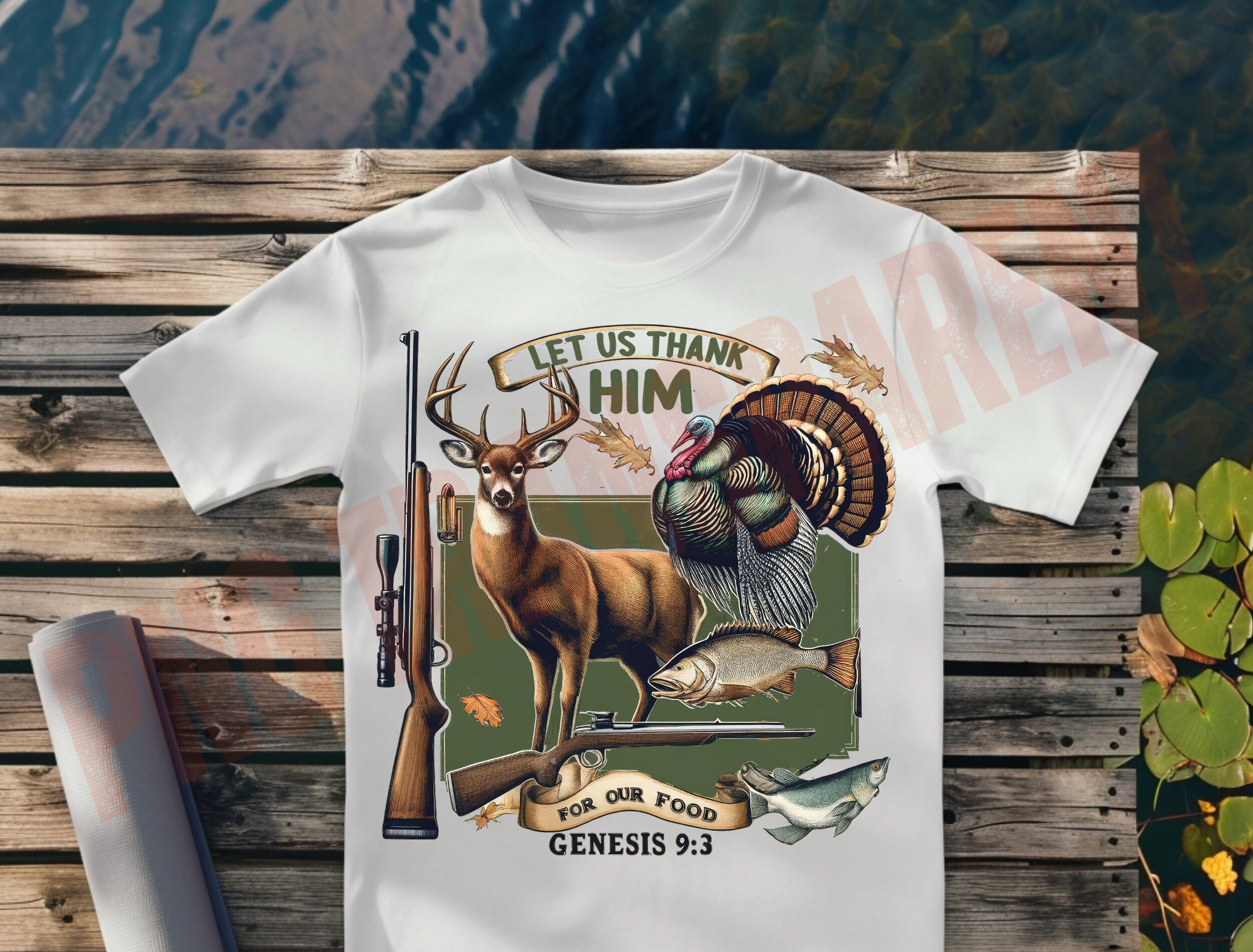 Duck Hunting Sublimation Png, Bass Fishing Png, Let Us Thank Him for ...