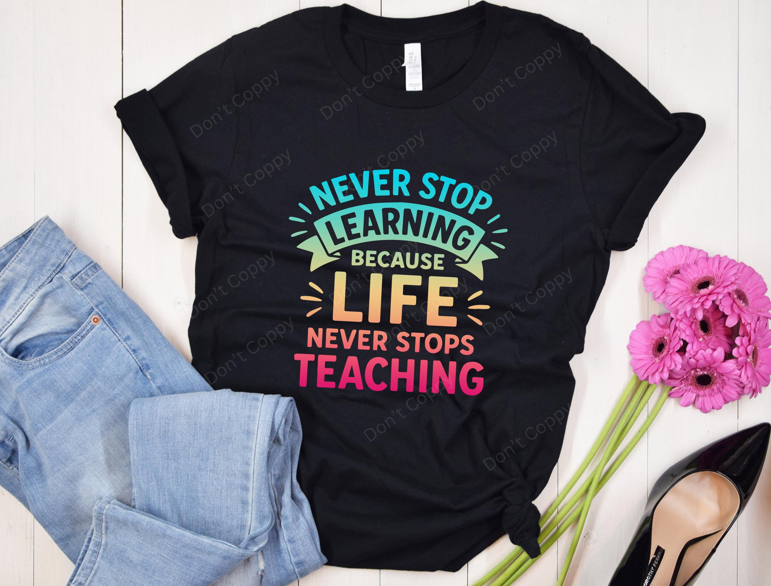 Never Stop Learning Quote PNG: Motivational Clipart (transparent PNG ...
