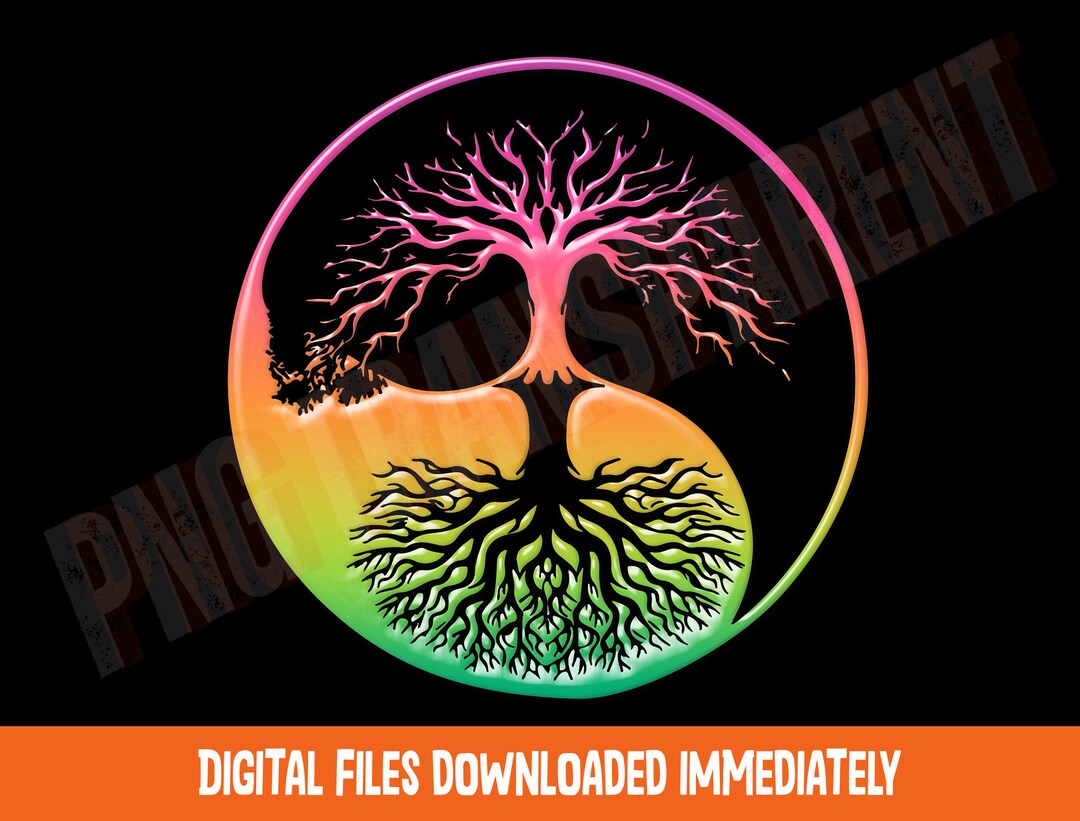 Yin Yang Tree of Life Png, Buddhist Png, Bonsai Tree Png, Meditation ...