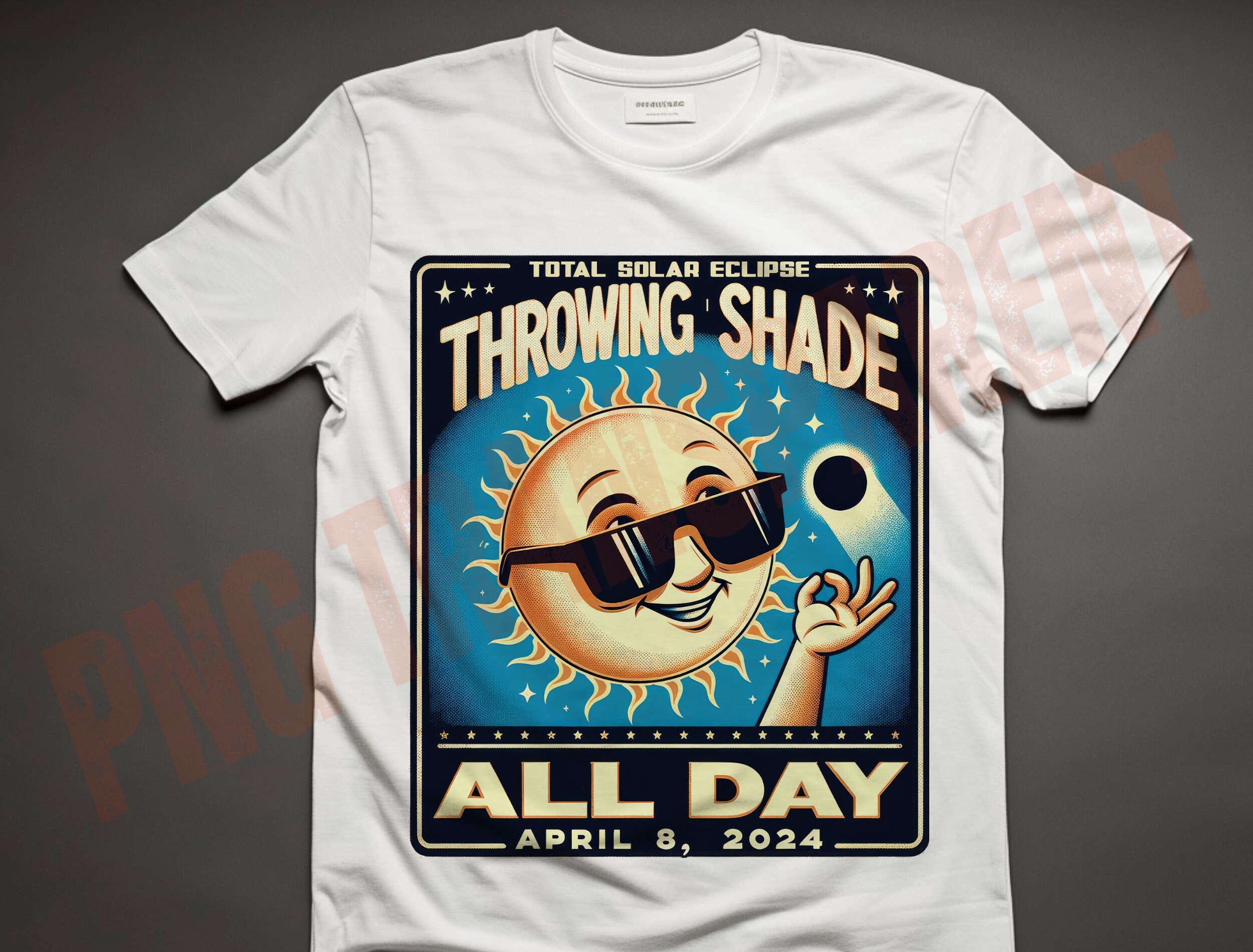 Retro Eclipse Png, Total Solar Eclipse April 2024 Png Throwing Shade ...