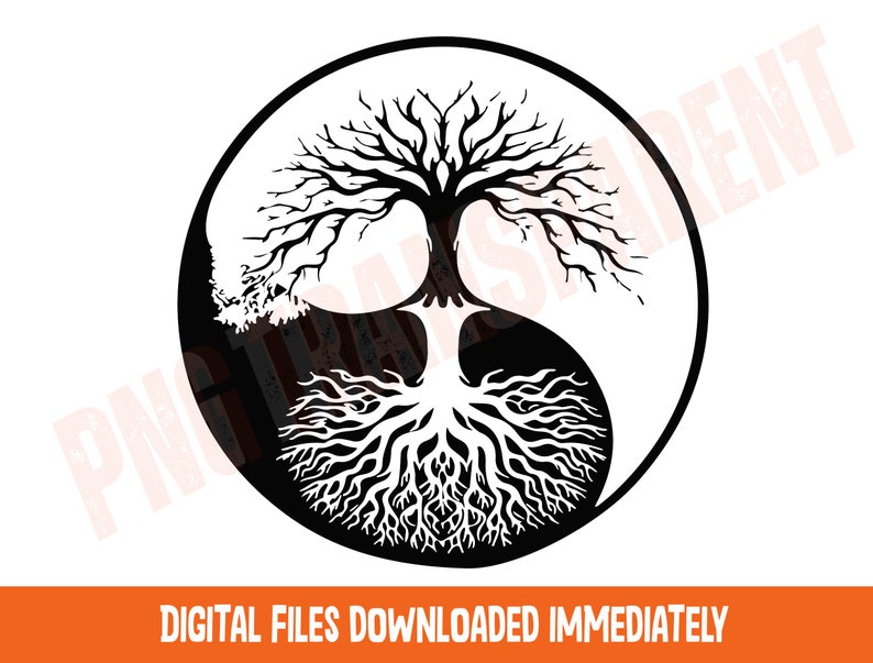 Yin Yang Tree of Life Png, Buddhist Png, Bonsai Tree Png, Meditation ...