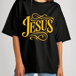 Stylized Jesus SVG, Jesus Design Svg, Christian Clipart, Faith-based ...