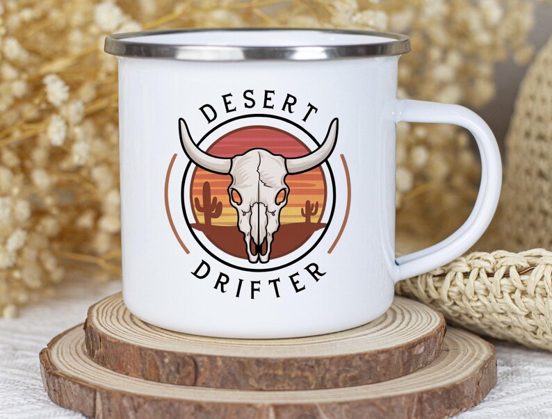Desert Drifter Png, Boho Skull Sublimation, Western Sunset Png, Steer ...