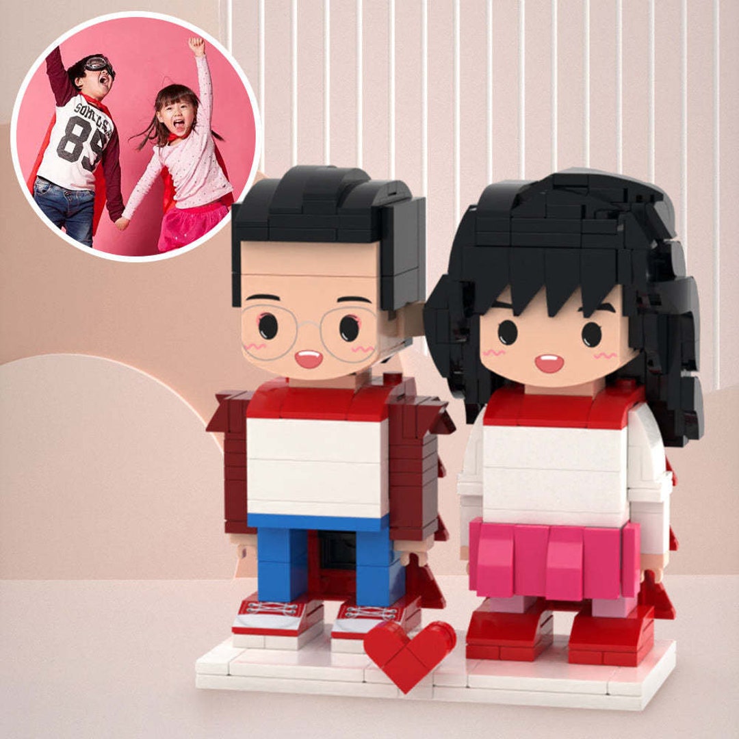 Couple Full Body Custom Mini Figures Small Particle Block Toy ...