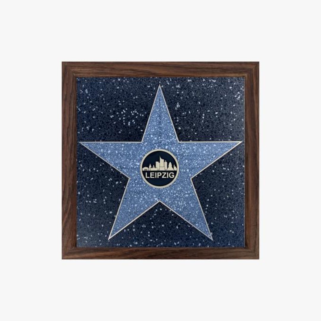 LE Walk of Fame Logo Star With Frame for Wall Mounting (dark Oak) - Etsy