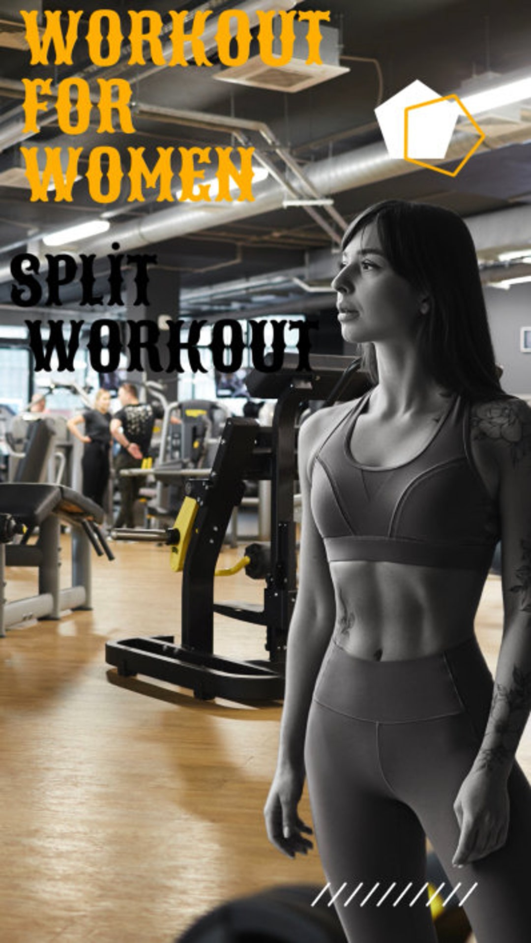 Split Program 12-week Fitness Program for Women, Fitness Ebook Template ...