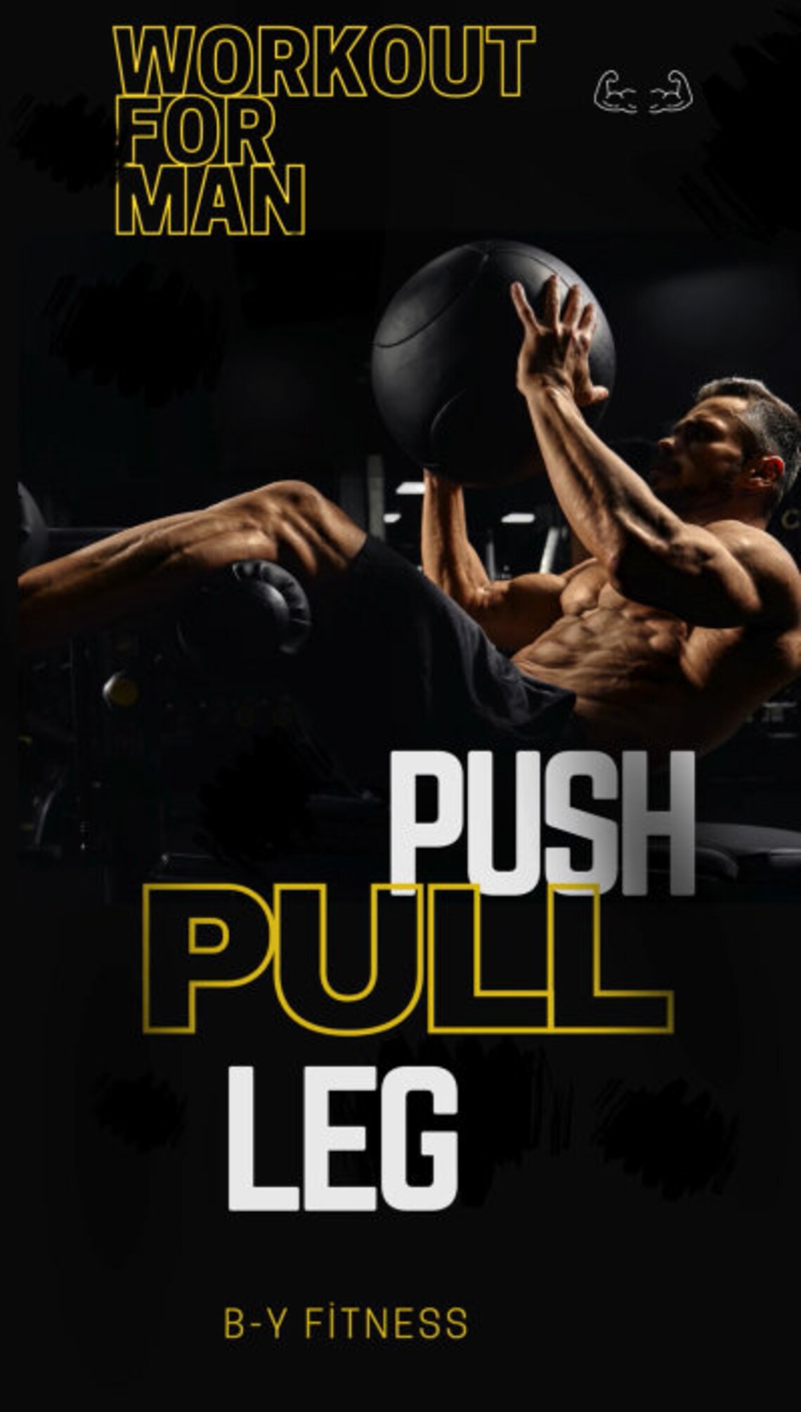 12-week Push-pull-leg Fitness Program for Men, Fitness Ebook Template ...