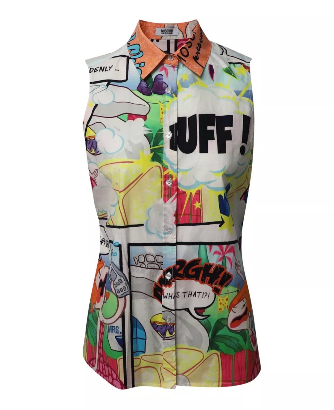Moschino Cheap and Chic Vintage Comic Cotton Print Shirt - Etsy