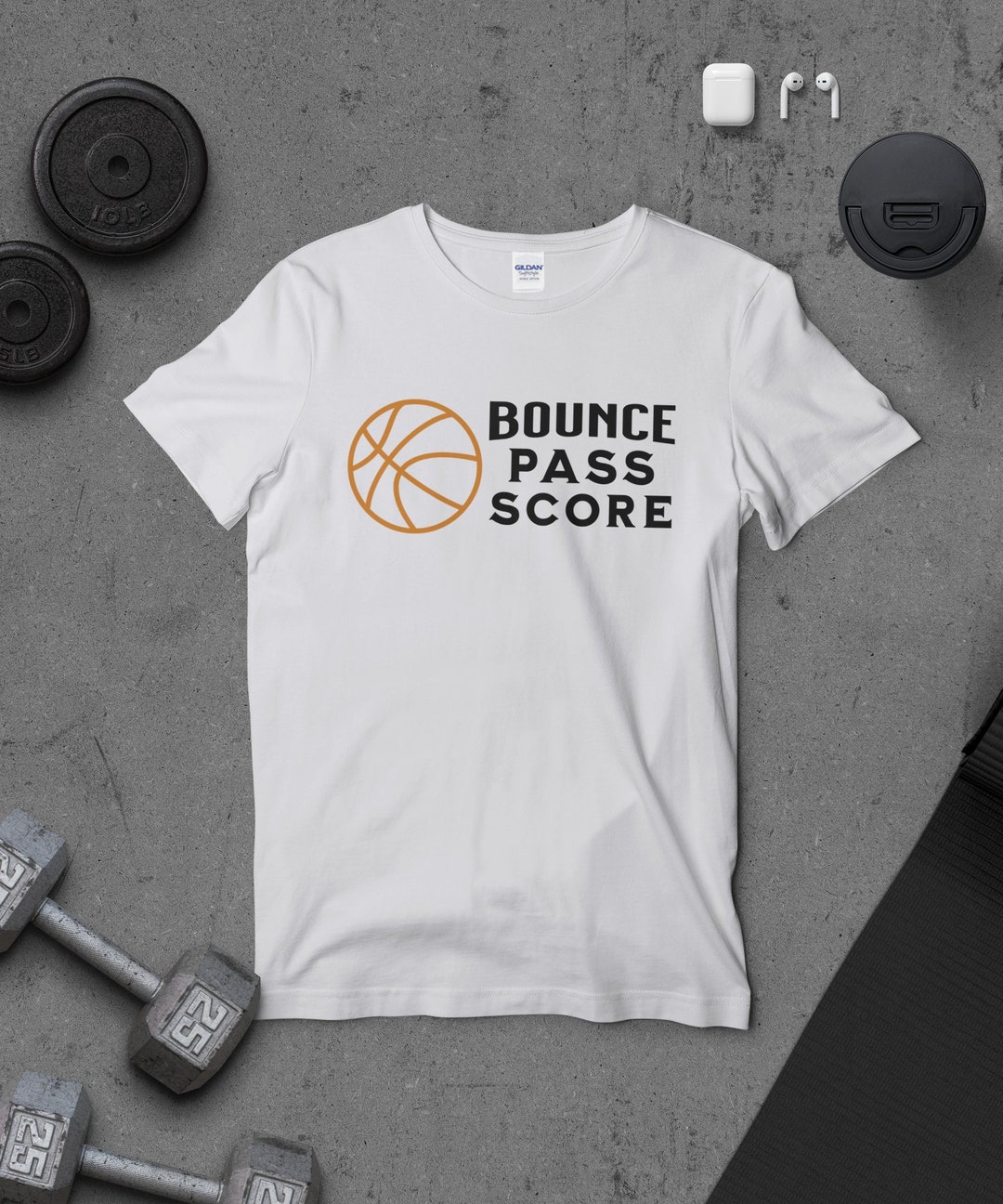 Score Basketball Shirt, Retro Basketball T-shirt, Bounce Pass Score ...