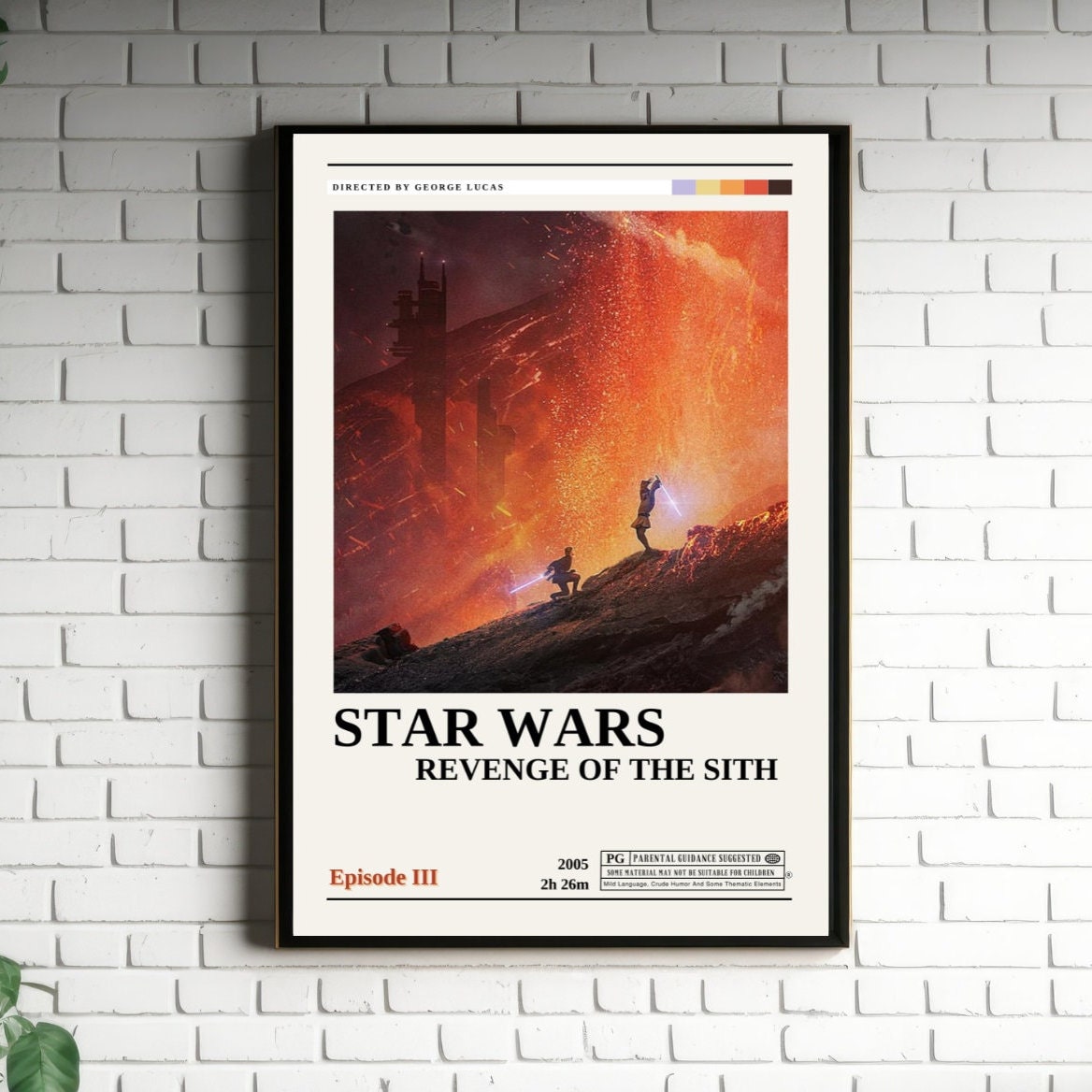 Star Wars Episode Iii Revenge Of The Sith Framed Movie Poster 12) STAR