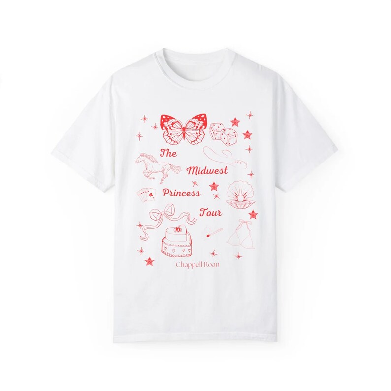 Chappell Roan Tour T-shirt Midwest Princess Unisex Oversized Tee Fan ...