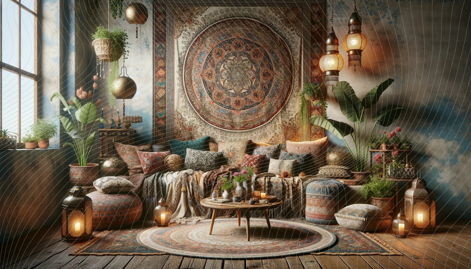 Bohemian Paradise Photo Backdrop - Transform Your Space With Warm ...