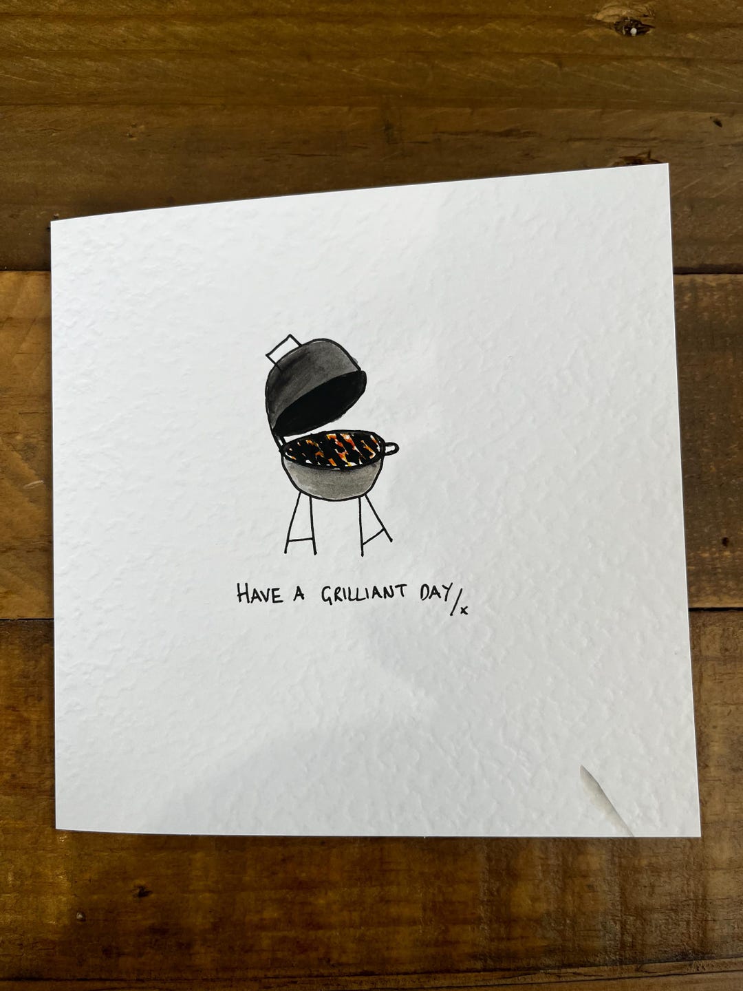 Barbecue Birthday Card - Etsy