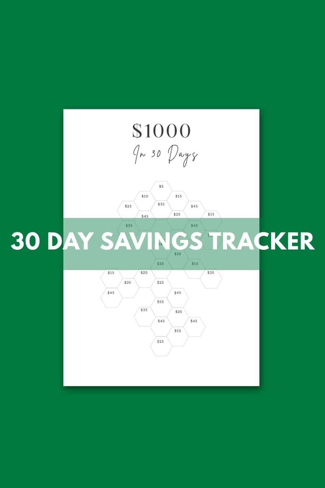 Savings Tracker Sheet: Personal Finance Planning (PDF Download A4 Size ...