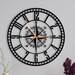Large Metal Compass Wall Clock: Modern Silent Decor - Etsy