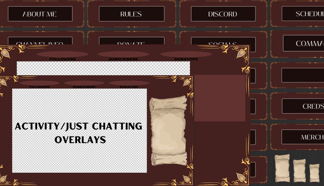 Vintage Twitch Overlays +more. - Etsy