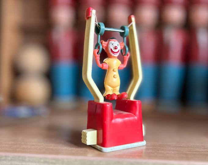 Acrobat Clown, Vintage Toy From the 60s, Trapeze Clown - Etsy