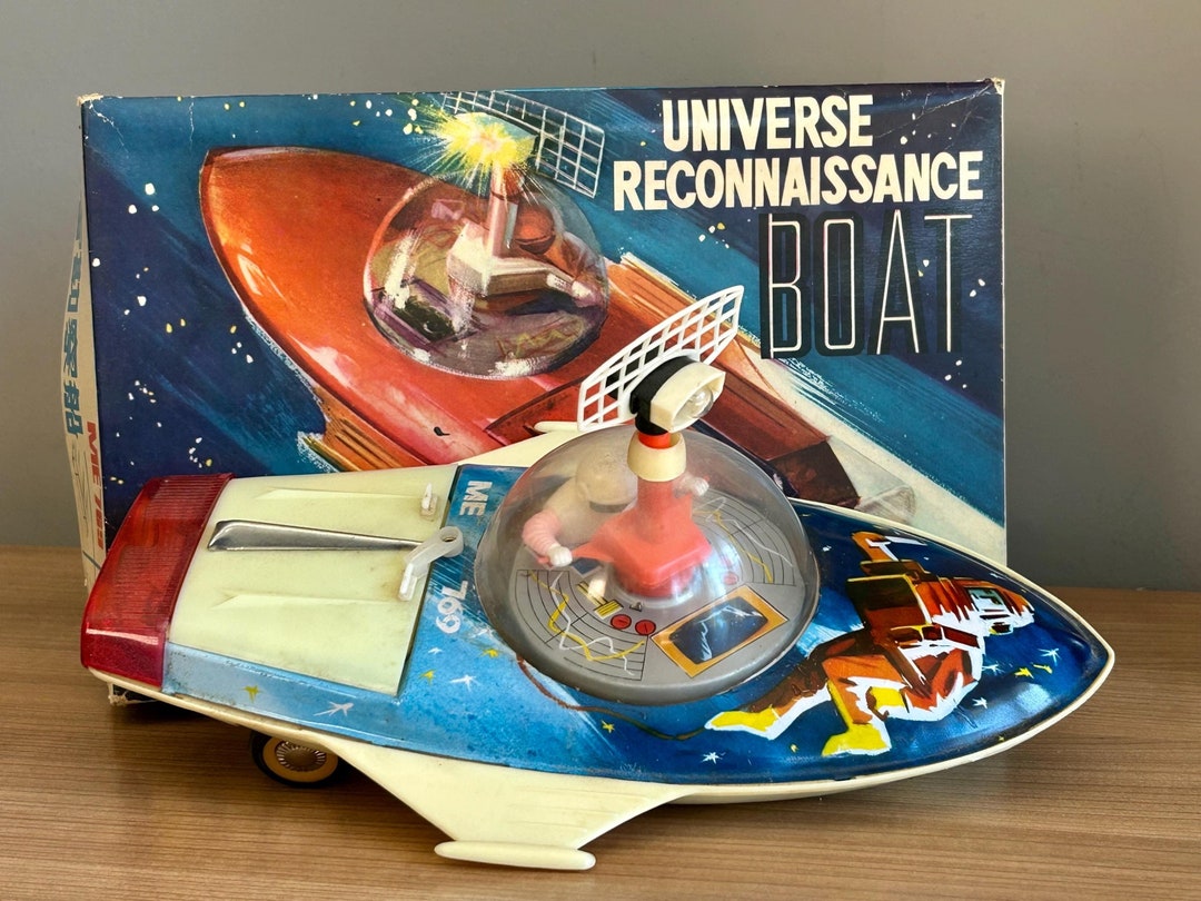 Vintage Space Toy Vehicle, 1970 Universe Reconnaissance, Battery ...