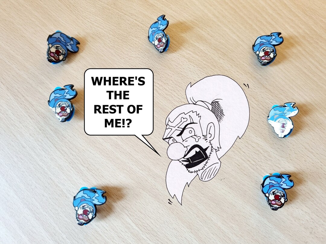 One Piece Buggy the Clown Adventure Time Style Enamel Pin - Etsy