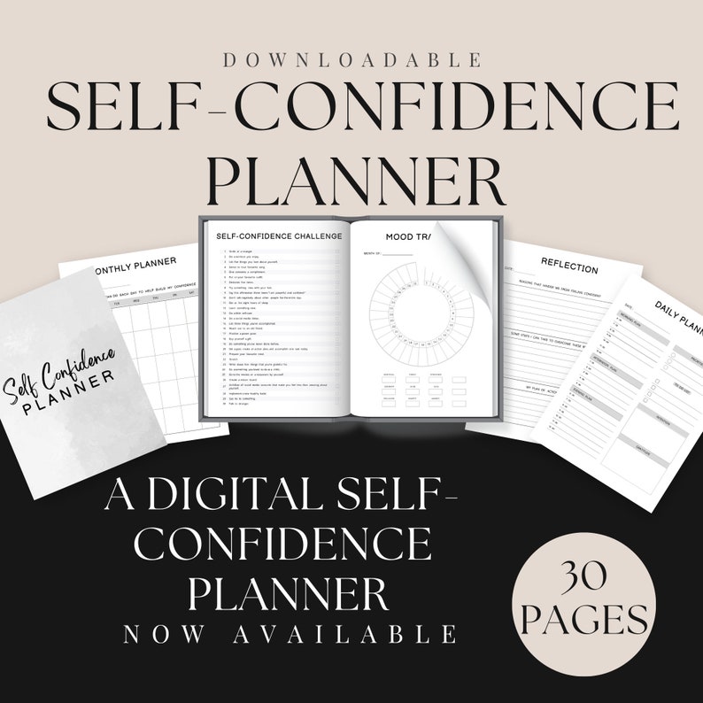 Self-confidence Planner Printable | Daily Empowerment Journal | A4 PDF ...
