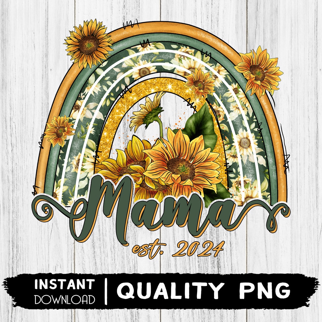 Sunflower Mama Png, Retro Mama Png, Mama Flower Png, Mama Groovy Png ...