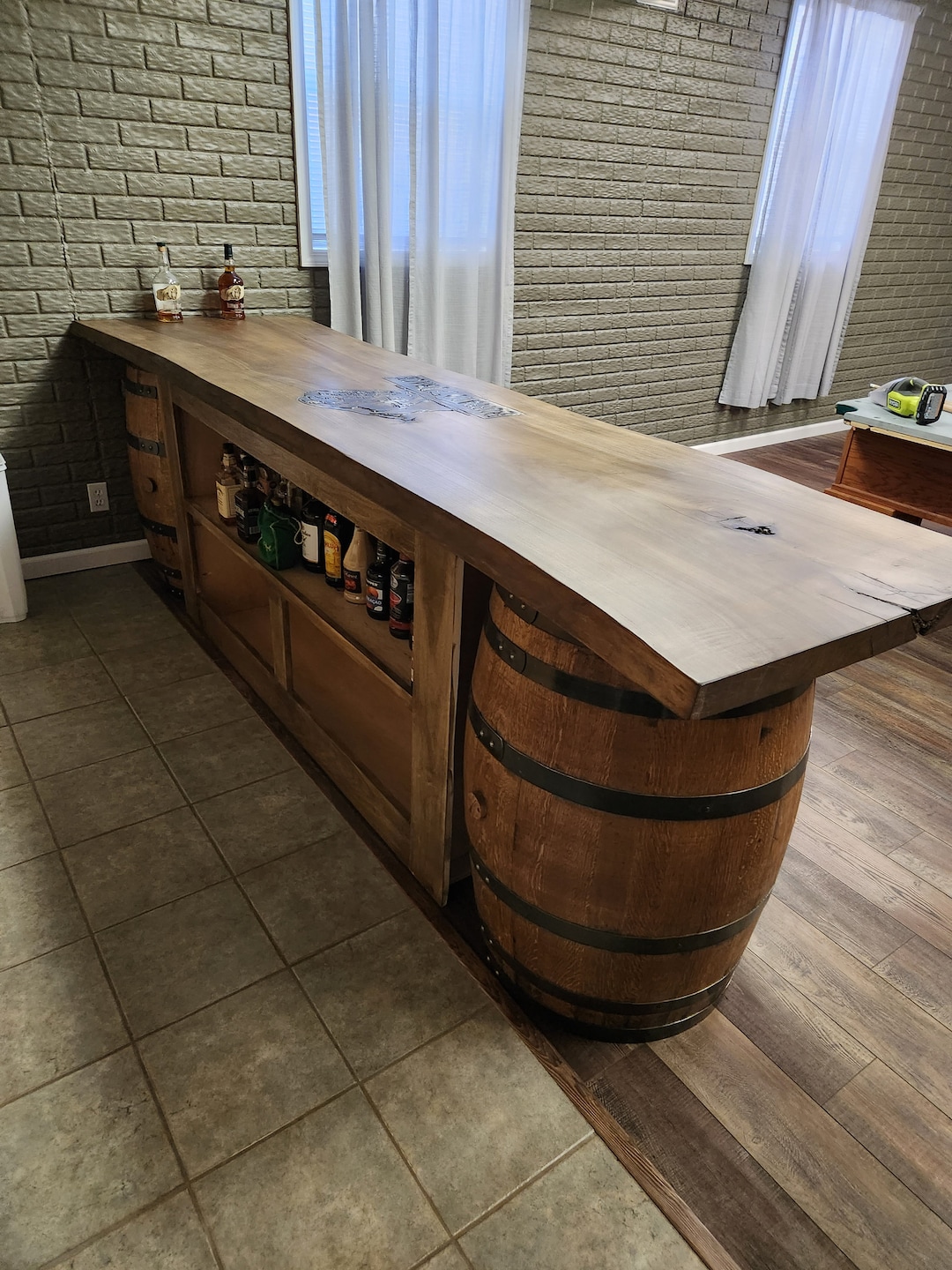 Custom Live Edge Bars and Tables - Etsy