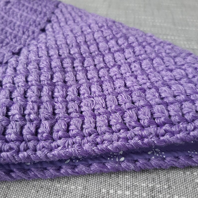 Women's Crocheted Large Tote Bag Lilac Color - Etsy