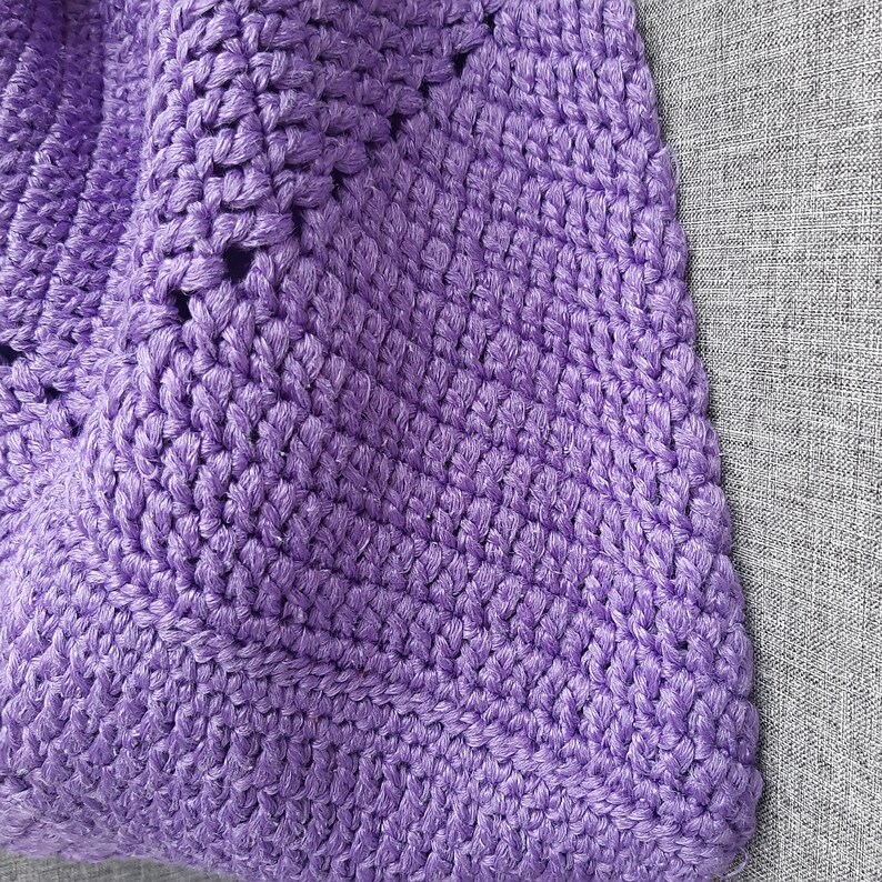 Women's Crocheted Large Tote Bag Lilac Color - Etsy