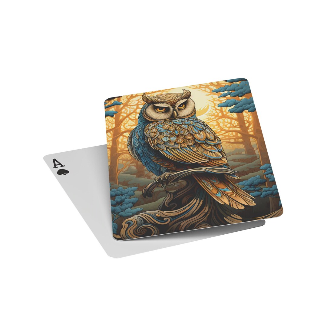 Playing Cards - Wise Owl - Etsy