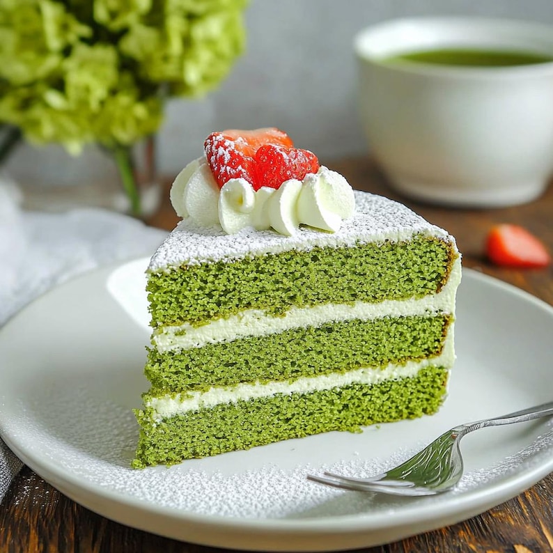 BEST RECIPE for Matcha Green Tea Cake | Light Japanese Dessert ...