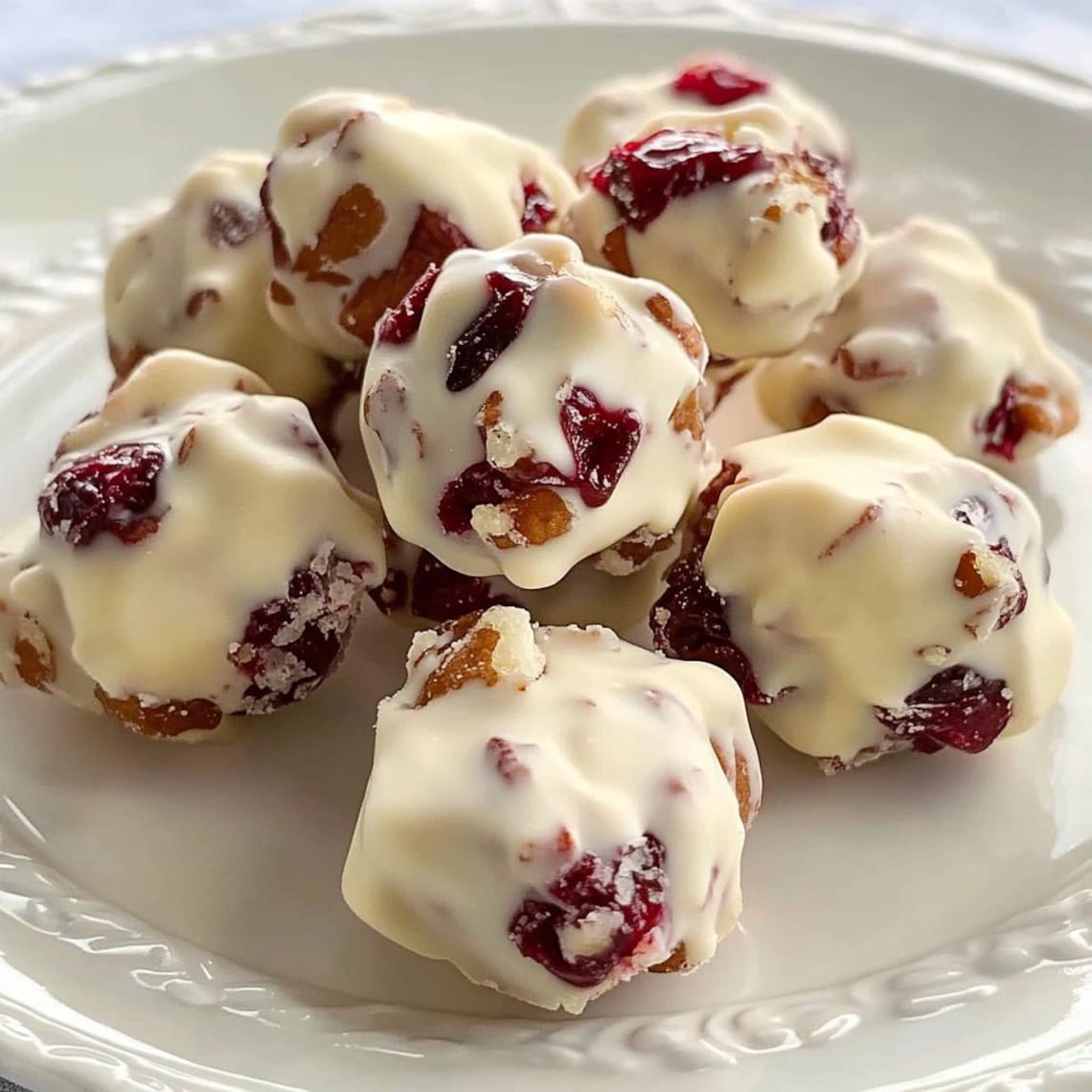 White Chocolate Cranberry Pecan Clusters Recipe: No-bake Dessert (PDF ...
