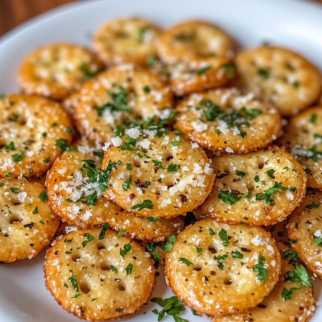 Garlic Ritz Cracker Snack Recipe: Savory Appetizer (PDF Download) - Etsy