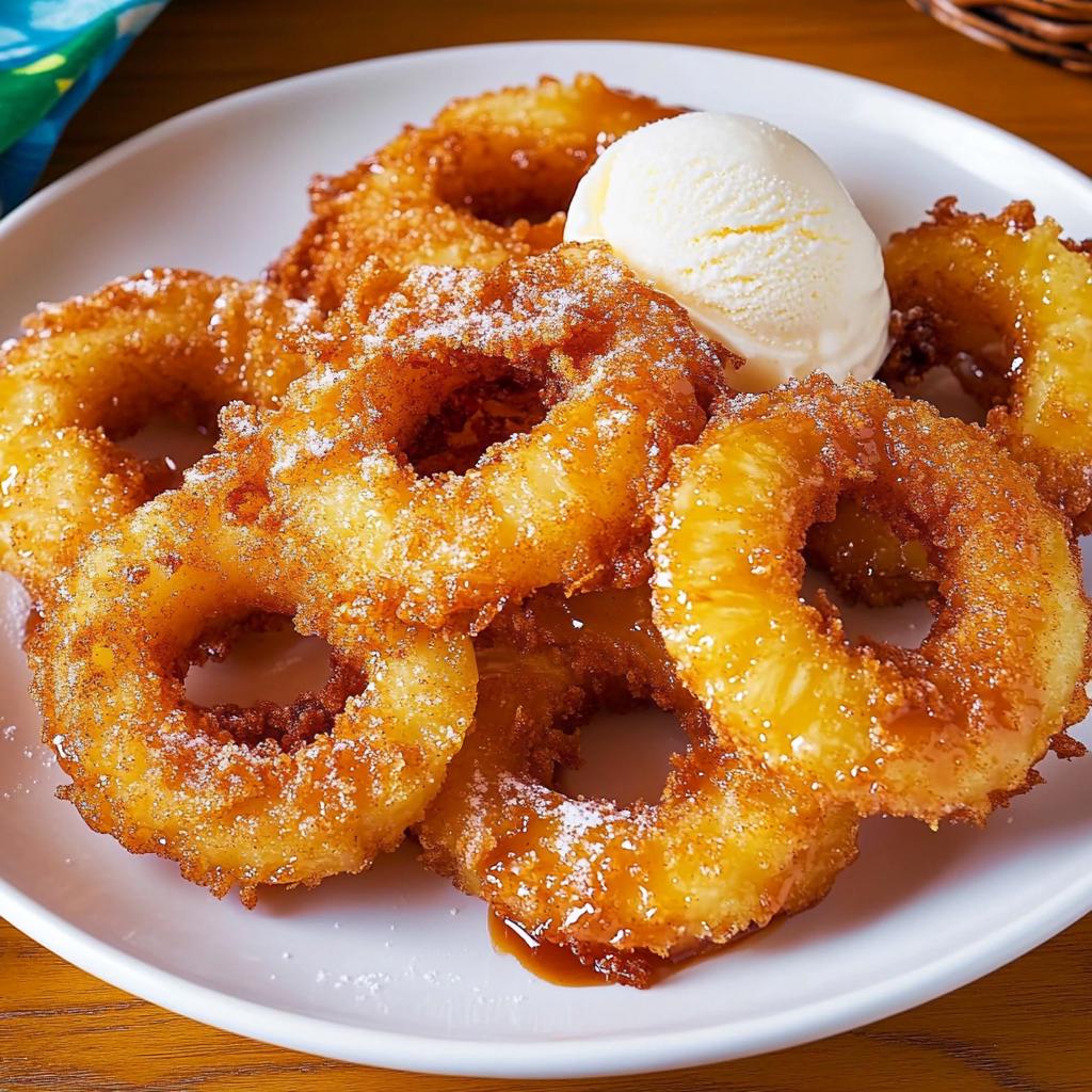 BEST RECIPE for Fried Pineapple Rings | Easy Crispy Dessert Printable ...