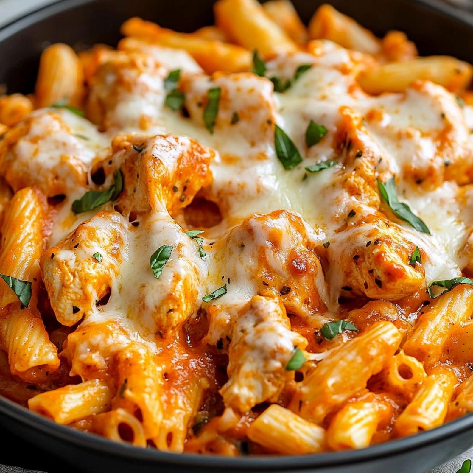 One-pot Chicken Parmesan Pasta Recipe: Easy Dinner (printable PDF) - Etsy