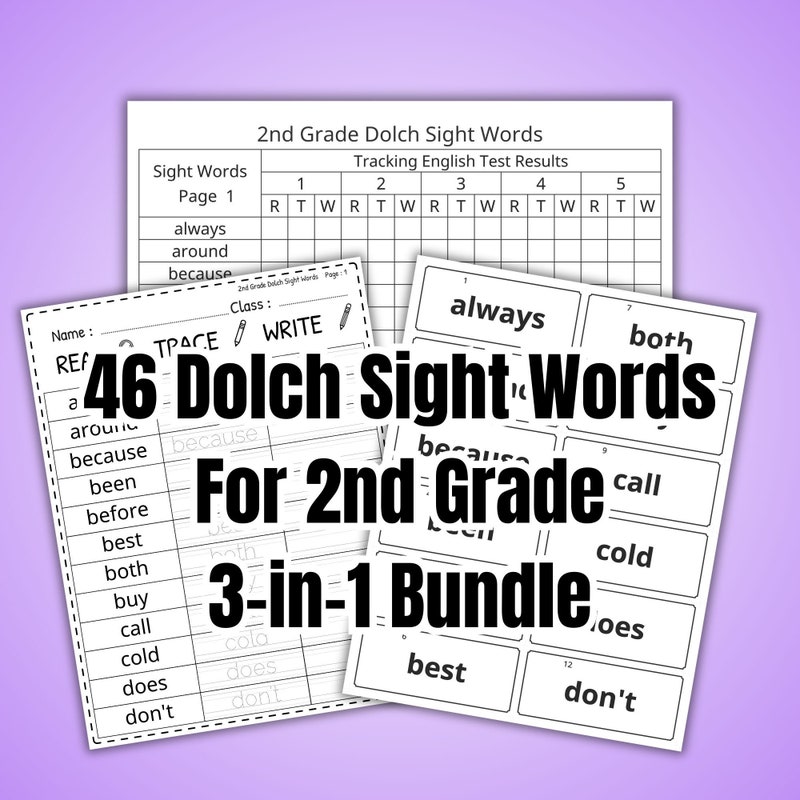Dolch Sight Words - Etsy