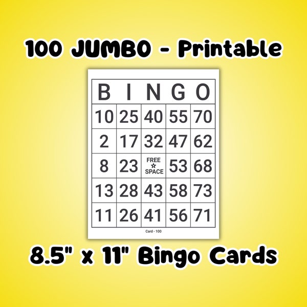 Bingo Set - Etsy