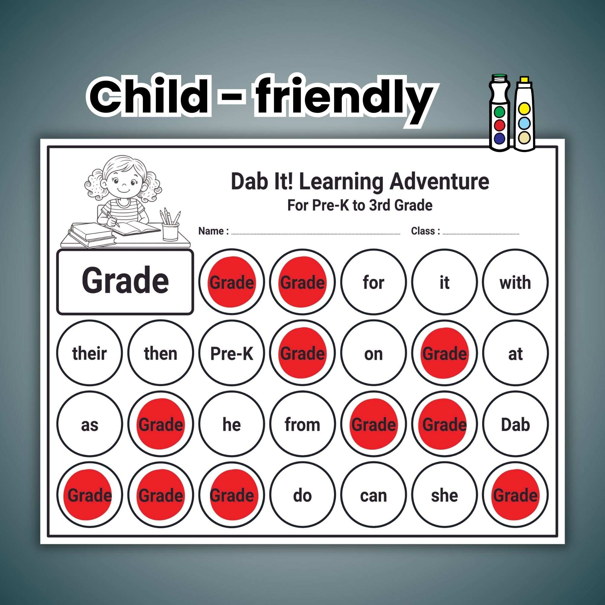 Fry's Second 100 Sight Word Dab It Worksheets: 100 Printable Activities ...