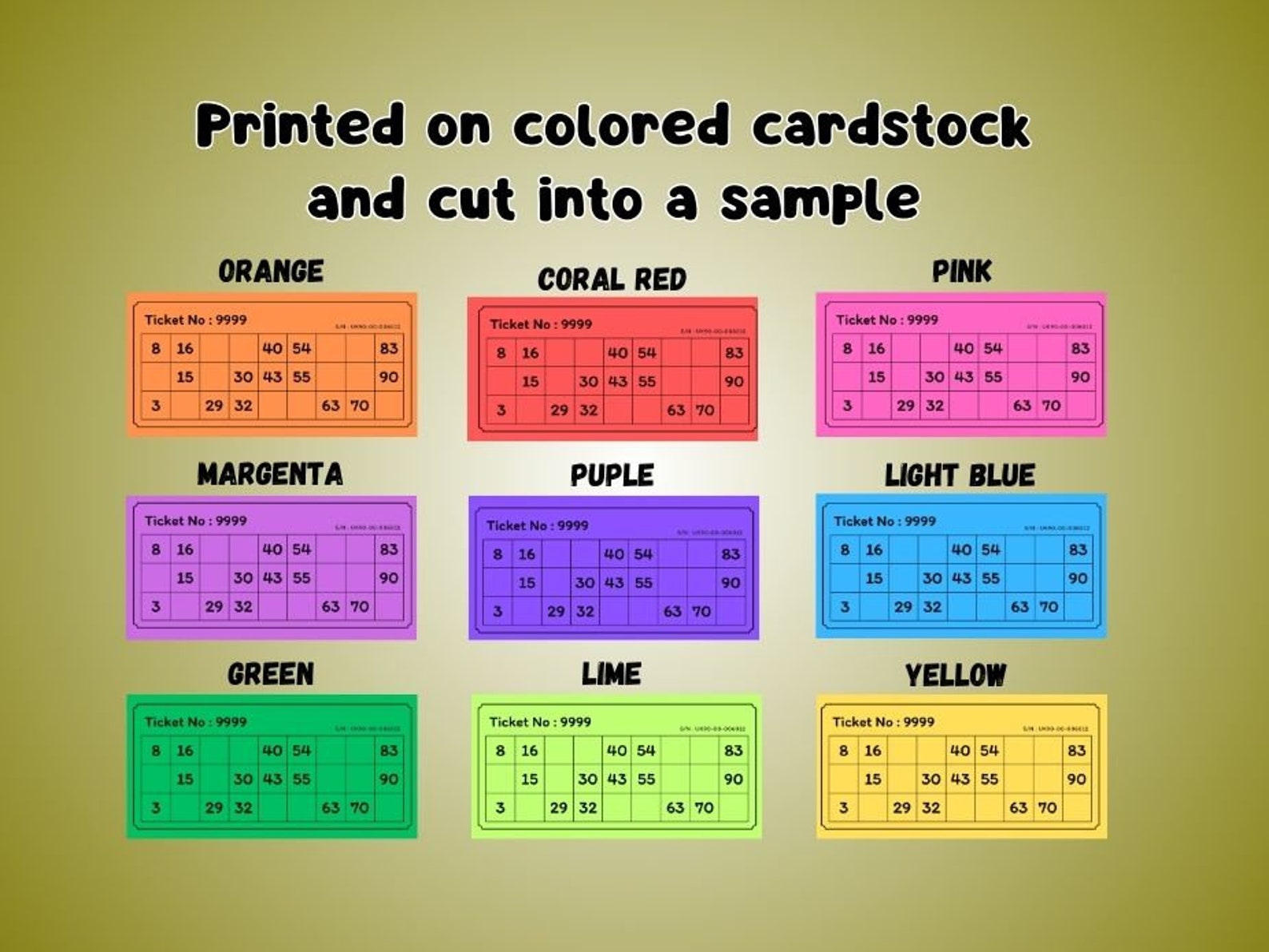 2400 Tambola Tickets, Housie, Indian Bingo Printable, 200-page ...