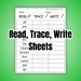 Dolch Sight Words for Kindergarten Bundle: Read, Trace, Write ...