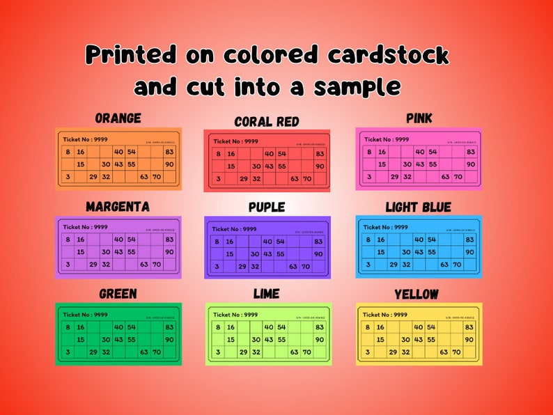 1200 Tambola Tickets, Housie, Indian Bingo Printable, 100-page ...