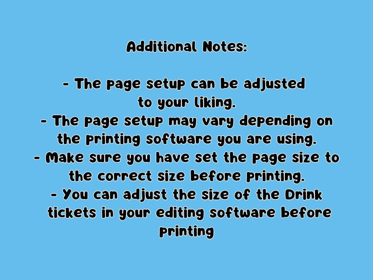 600 Drink Tickets | Printable, A4 Optimized, Cut Lines for Any Paper ...