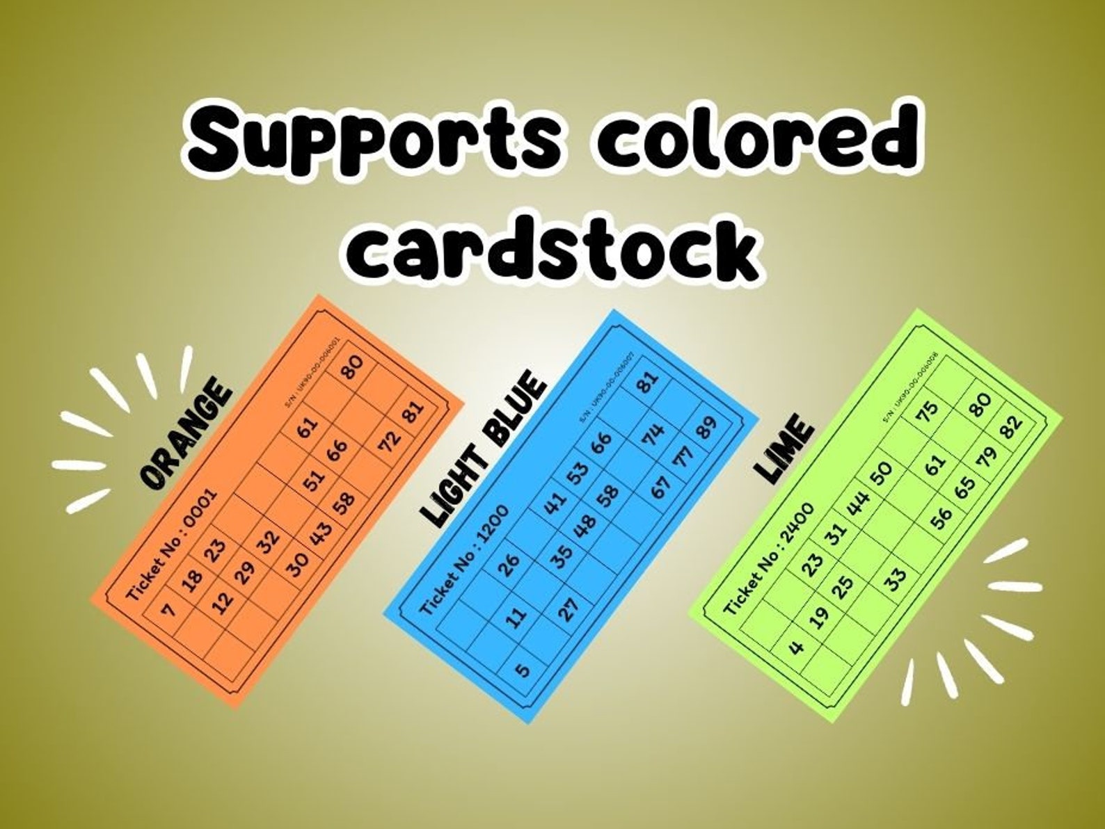 2400 Tambola Tickets, Housie, Indian Bingo Printable, 200-page ...