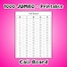 Bingo Cards, 1000 Unique Jumbo Printable - Instant PDF Download | Bingo ...