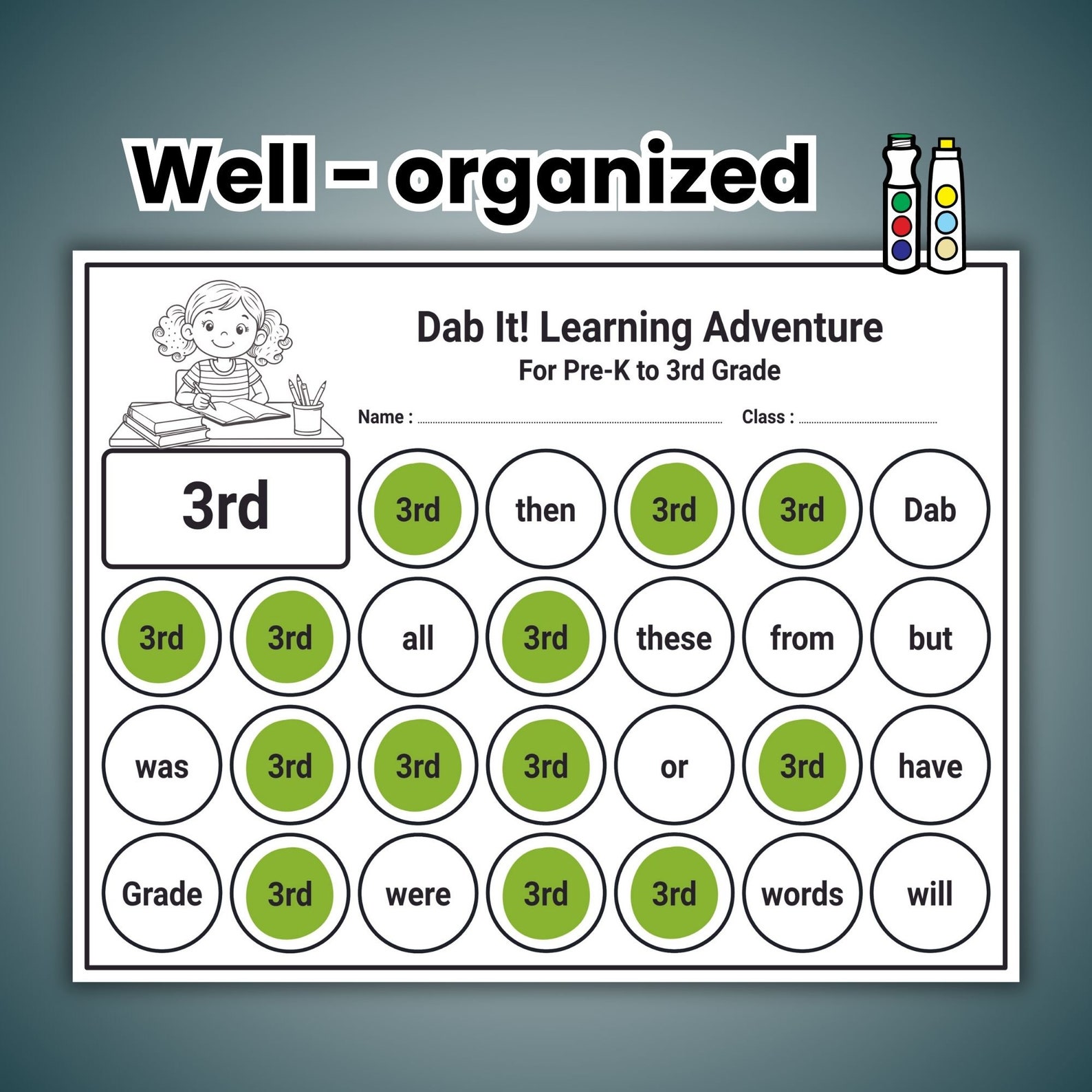 Fry's Second 100 Sight Word Dab It Worksheets: 100 Printable Activities ...